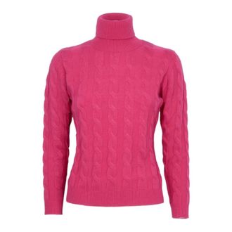 Cashmere Company Rollkragen - - Knitwear - Damen - Rosa - S
