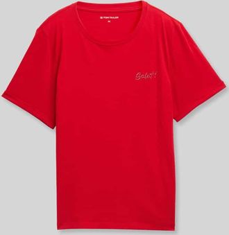 Tom Tailor Regular Fit T-Shirt aus reiner Baumwolle