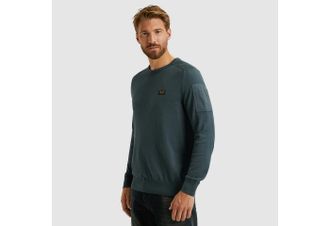 PME Legend Rundhalspullover mit Logo Stickerei