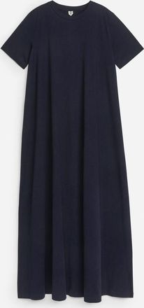 Arket Lockeres T-Shirt-Kleid -Blau