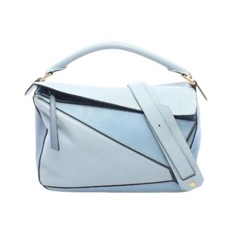 Loewe Pre-owned Puzzle Leather 2way Bag - - Pre-owned - Damen - Blau - ONE SIZE