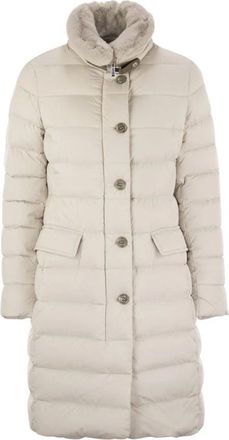 Moorer Femme, Manteaux, Beige, Taille: 40 FR Vetiver-S3 Jacket