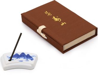 Generic Nippon Kodo Japanischer Weihrauchstangen & Halter -Set aus Aloeswood (Jinkoh) in Keramik