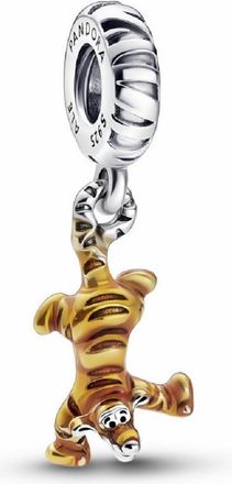 Pandora Disney Winnie Puuh Tigger Charm-Anhänger aus Sterling Silber und Emaille - Kompatibel mit PANDORA Moments Armbänder