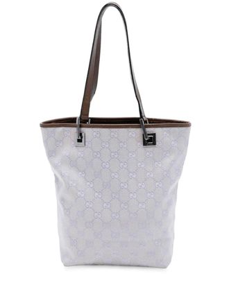Gucci sac port&eacute; &eacute;paule en toile GG (2000-2015) - Violet
