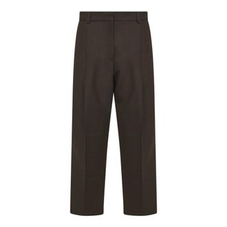 Toteme Pleated Straight Hosen - - Trousers - Damen - Braun - M