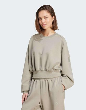 adidas adidas Performance - Soft Lux - Sweat ample - Galet argenté