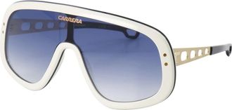 Carrera unisex, Accessoires, Blanc, Taille: ONE Size Flaglab 17 Oversized Shield Lunettes de soleil