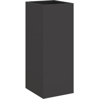 vidaXL Jardini&egrave;re noir 32x27,5x75 cm acier lamin&eacute; &agrave; froid