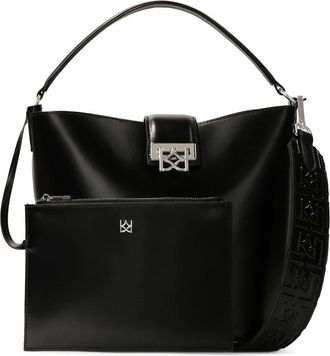 Kazar Femme, Sacs, Noir, Taille: ONE Size Sac &agrave; main noir &agrave; construction rigide avec pochette