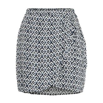 Ichi Ichi, Femme, Jupes, Gris, Taille: 42 FR Jupe Eclipse Ikat Tile