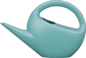 Scheurich Smilla, Gießkanne aus Kunststoff, Farbe: Matt Petrol, 40,2 cm Breite, 11,5 cm Tiefe, 26,6 cm hoch, 3 l Vol