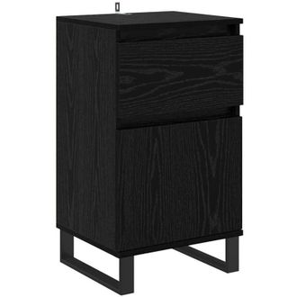 vidaXL Buffet avec tiroir Chêne noir 35 x 40 x 70 cm Bois dingénierie vidaXL