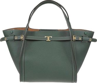 Tod's Femme, Sacs, Vert, Taille: ONE Size T Timeless Small Tote