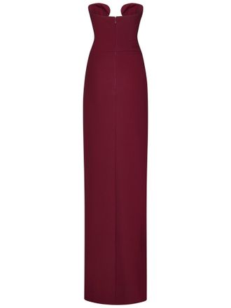 Nensi Dojaka Womens Long Dress Burgundy Viscose