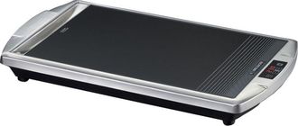 Rommelsbacher Tischgrill cg 2308/TC, Elektro-Bratplatte,silber/schwarz - Rommelsbacher