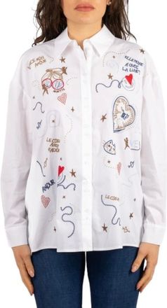 Nenette Femme, Blouses et Chemises, Blanc, Taille: 38 FR Camicia