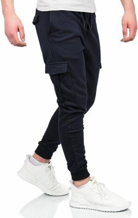 Alessandro Salvarini Jogginghose Alessandro Salvarini Herren Jogging Cargo Hose AS271 Jogginghose mit Taschen
