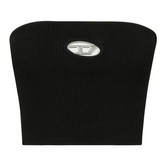 Diesel Femme, Tops, Noir, Taille: 38 FR T-shirt Clarksville