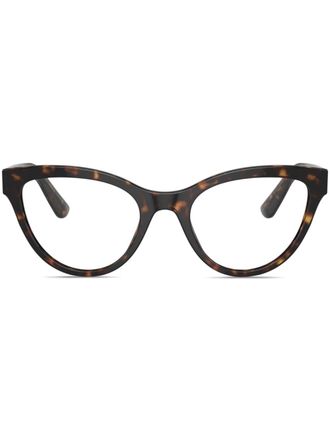 Dolce & Gabbana Eyewear lunettes de vue &agrave; monture papillon - Vert
