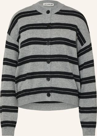 Minimum Strickjacke Assiana Mit Merinowolle grau