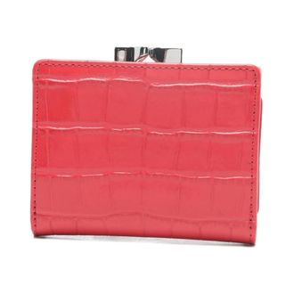 Vivienne Westwood Femme, Accessoires, Orange, Taille: ONE Size Frame Embossed Croc Small Wallet