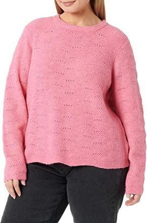 Only ONLLOLLI L/S Pullover KNT Noos, Pull-Over aux Femmes, Strawberry Moon/Detail:W. Melange, L