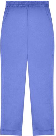 Emporio Armani Femme, Pantalons, Bleu, Taille: 48 FR Tapered Pantalons
