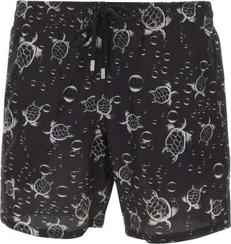 Vilebrequin Homme, Maillots de bain, Noir, Taille: S Bubble Turtles 3D Swim Shorts