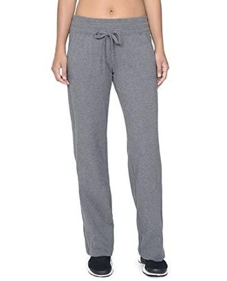 Danskin Jean Droit pour Femme (Gerades Bein), Gris Anthracite chiné, XL