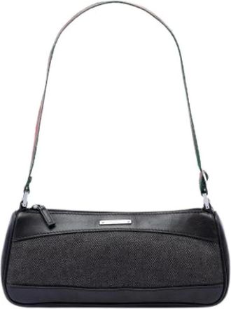 Gucci Sac bandouli&egrave;re en jean Pre-owned - Femme - Pre-owned - Noir - Taille: ONE Size