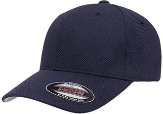 Flexfit Cool & Dry Pique Mesh Chapeau, Bleu Marine, Taille Unique Homme