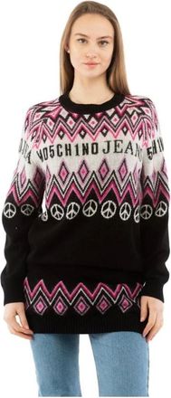 Moschino Femme, Pulls, Multicolore, Taille: 38 FR Maille Ras du Cou