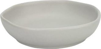 Jean & Len Schmuckablage aus robustem Steingut in dezenter Sandfarbe, vielseitig einsetzbar als Schmuck- oder Seifenablage, wellenf&ouml;rmiges Design, 10 x 9,5 cm, S