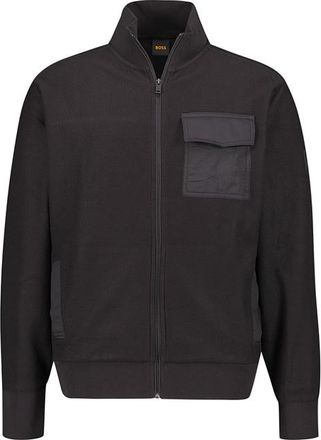 Boss Orange by Hugo Boss BOSS Orange Herren Pullover schwarz Baumwolle unifarben