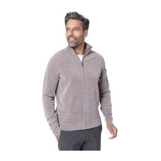 Roberto Ricci Design Taupe Zip-Up Weste - - Knitwear - Herren - Grau - XL