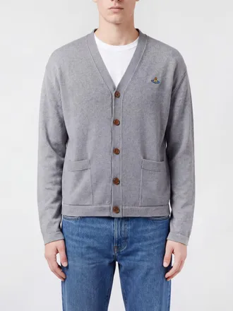 Vivienne Westwood Cardigan en coton et cachemire avec logo Orb
