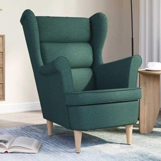 vidaXL Fauteuil vert fonc&eacute; 74x84x100 cm tissu Vidaxl