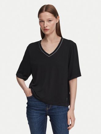 Guess T-Shirt W6YP58 K5233 Schwarz Relaxed Fit