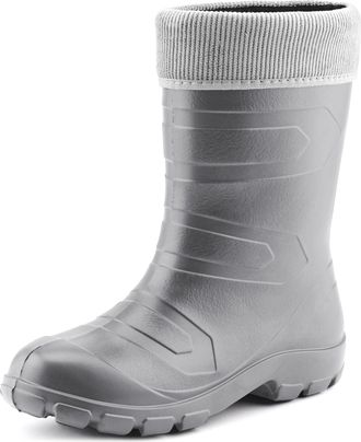 Ladeheid Damen Thermo Eva Gummistiefel federleicht LALMG879 (Silber/Grau, 40)