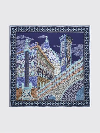 Ferragamo Seidentuch FERRAGAMO Damen Farbe Blau