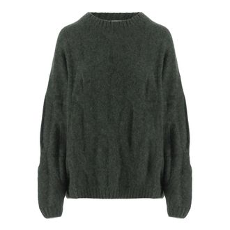 Allude Kaschmir- und Seidenpullover - - Knitwear - Damen - Gr&uuml;n - XS