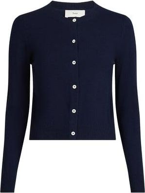 Dunst Cardigan col rond boutonn&eacute; uni