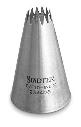 St&auml;dter Staedter Fine Embout &eacute;toile, Argent, Acier Inoxydable, Silver, 10 mm