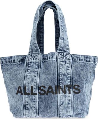 AllSaints Femme, Sacs, Bleu, Taille: ONE Size Izzy Denim Tote