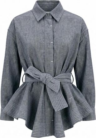 Jacquemus Femme, Blouses et Chemises, Gris, Taille: 36 FR LA Veste Cabana DE Nimes