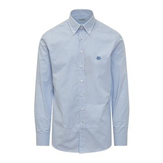 Etro Homme, Chemises, Bleu, Taille: XL Chemise Boutonn&eacute;e Ray&eacute;e