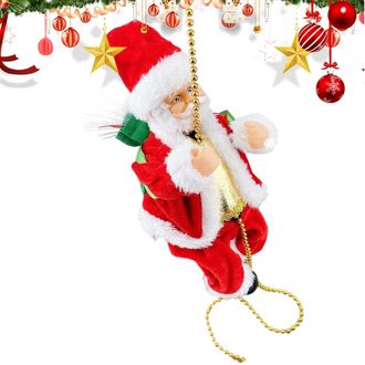 Generic Kletternder Weihnachtsmann | Kletternder Weihnachtsmann mit Musik, Dekoration f&uuml;r T&uuml;r, Kamin, Dach, Hof, Klassenzimmer, Feiertagsdekoration