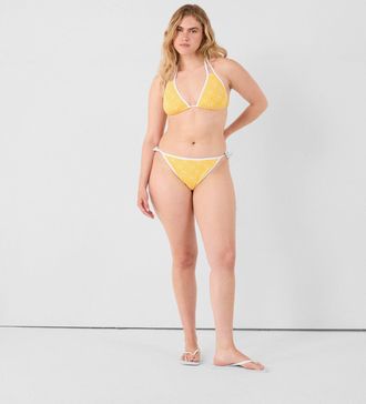 Jott Bas de maillot de bain br&eacute;silien Mono tournesol Maddie monogram bottom - Taille XS