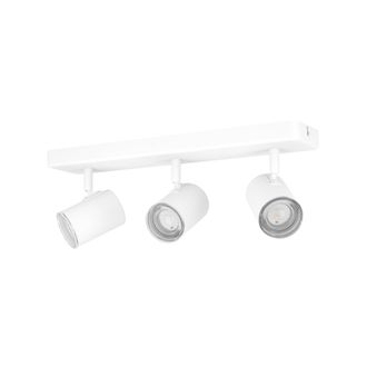 Eglo Deckenlampe 3-flammig Consuma 1, Deckenstrahler f&uuml;r Wohnzimmer und Badezimmer, Deckenleuchte mit 3 Spots, Stahl in Wei&szlig;, GU10 Fassung, IP44